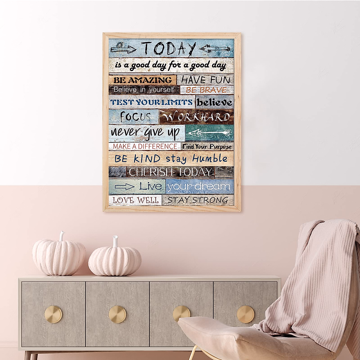 Minatee Excitation Language Inspirational Diamond Art Painting Kits for Adults 5D DIY Kits Diamond Art Painting Crafts for Adults Beginner Home Wall, 14 x 18 Inch