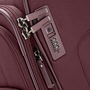 Samsonite Lineate DLX Softside Expandable Luggage with Spinner Wheels, Merlot