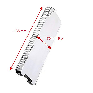 GCIYAEN Folding Stove Windscreen Outdoor Camping Stove Windshield with Carrying Bag (650 X 135mm 9 Plates)