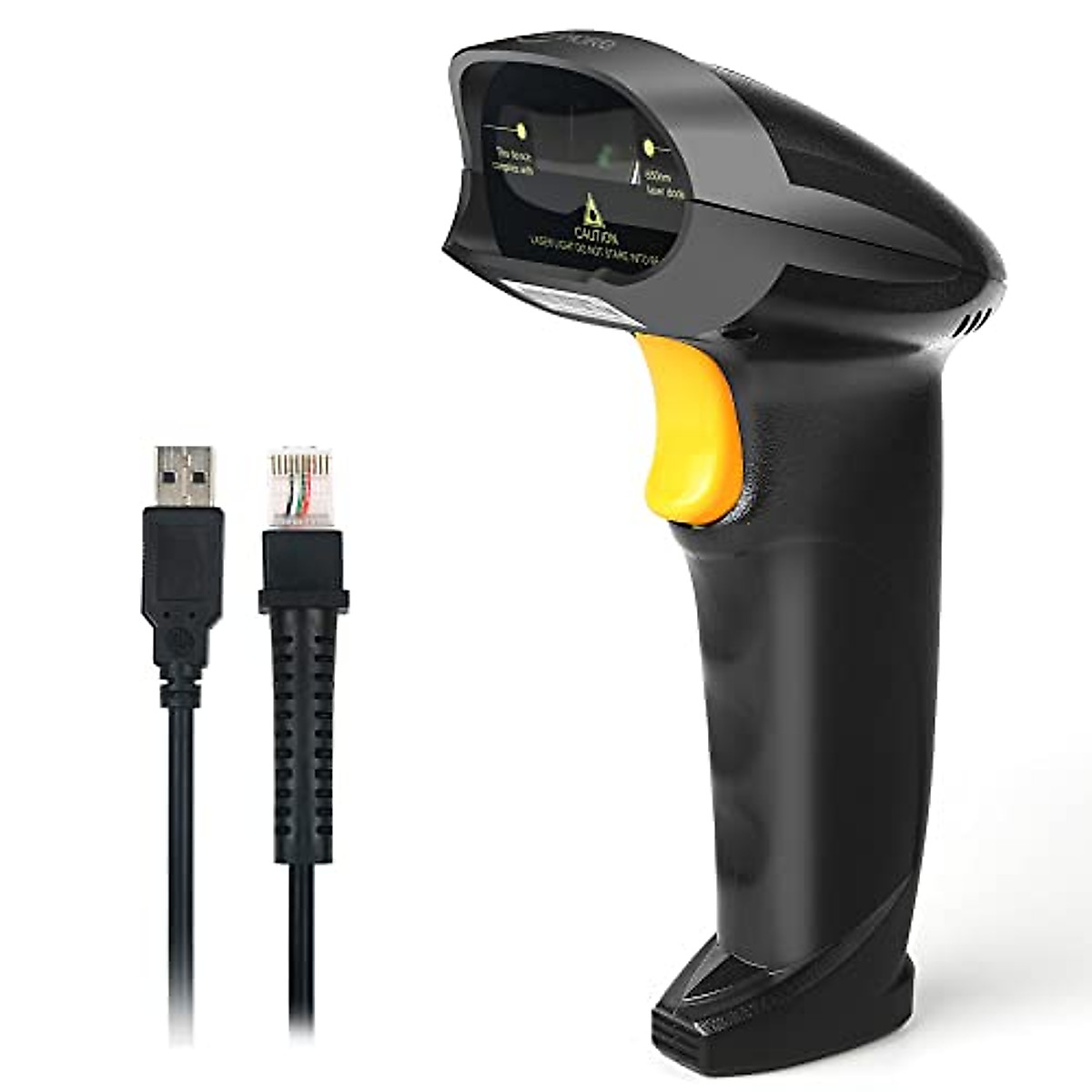 Handheld USB 1D Barcode Scanner - Fast Plug & Play Reader