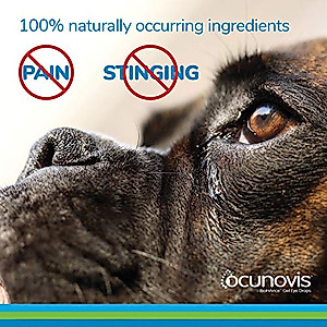 Sentrx Ocunovis Gel Eye Drops for Dogs & Cats, Eye Lube for Dogs Allergy Relief Lubricant, Dogs with Dry Eyes, Artificial Tears, 5 ml
