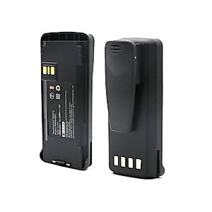 SCESMIA (2 Pack) 7.5V PMNN4476A Replacement Battery for Motorola CP185 CP1200 CP1300 CP1600 CP1660 CP476 CP477 EP350 Radios BLI-4081 PMNN4081 PMNN4080 PMNN4082 PMNN4404 with Belt Clip