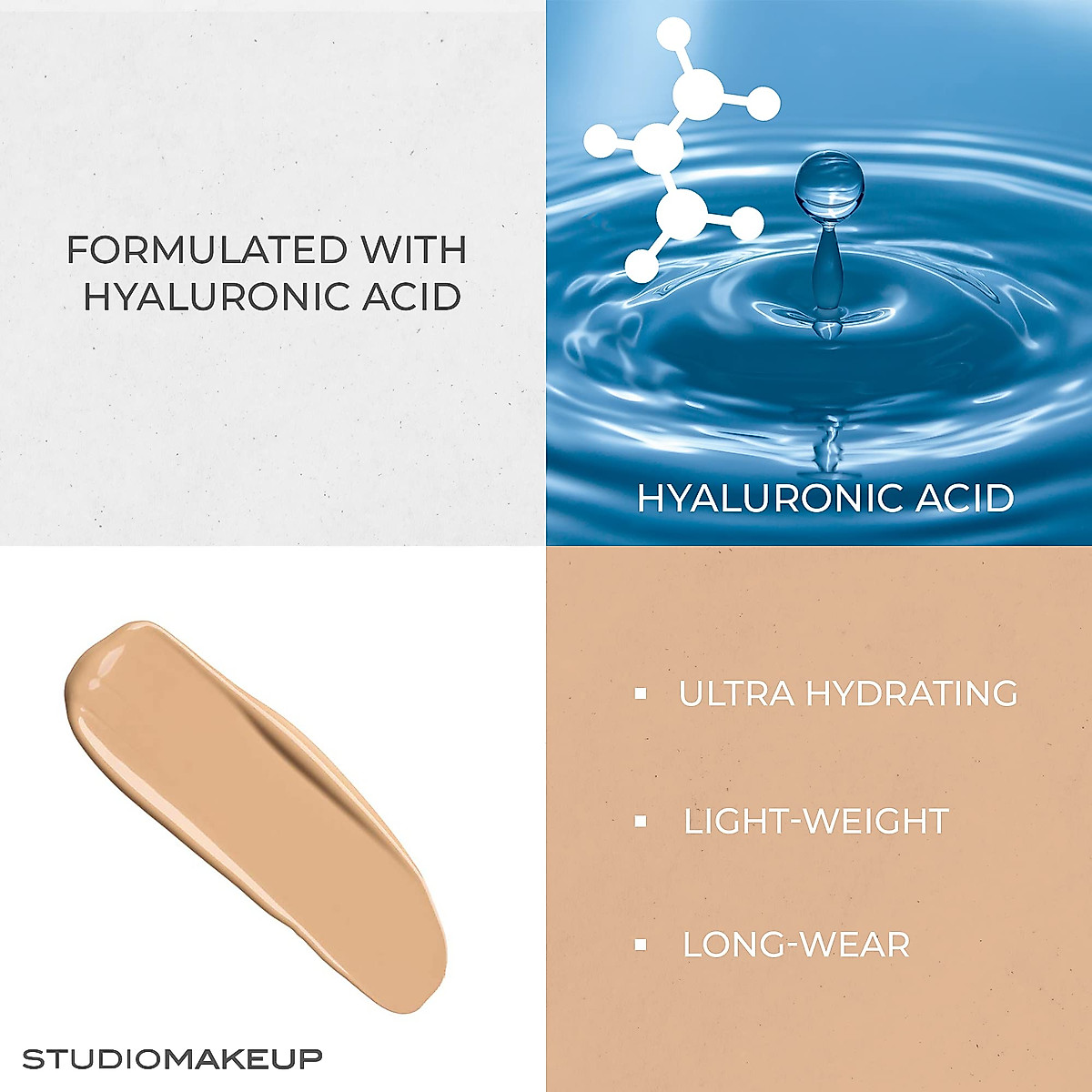 StudioMakeup Flawless Skin Foundation-Honey