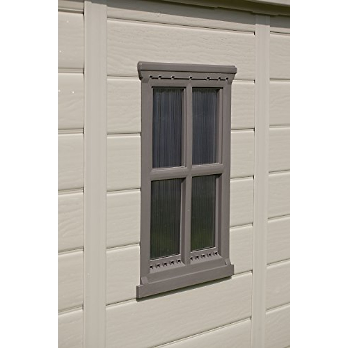 Keter Factor 8 x 11 Resin Large Outdoor Storage Shed, 8x11, Taupe