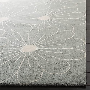 SAFAVIEH Soho Collection 2' x 3' Blue/Ivory SOH768A Handmade Premium Wool & Viscose Accent Rug