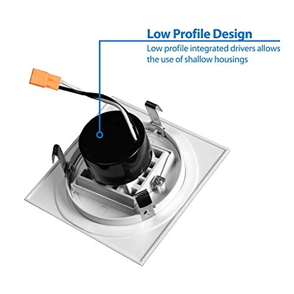 NICOR Lighting DQR4MA11202KWH LED Downlights, Matte White