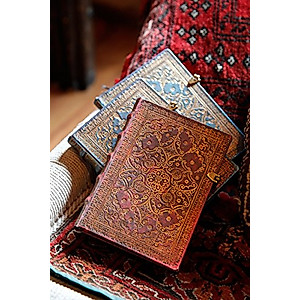 Paperblanks | Carmine | Equinoxe | Hardcover | Midi | Lined | Clasp Closure | 240 Pg | 120 GSM