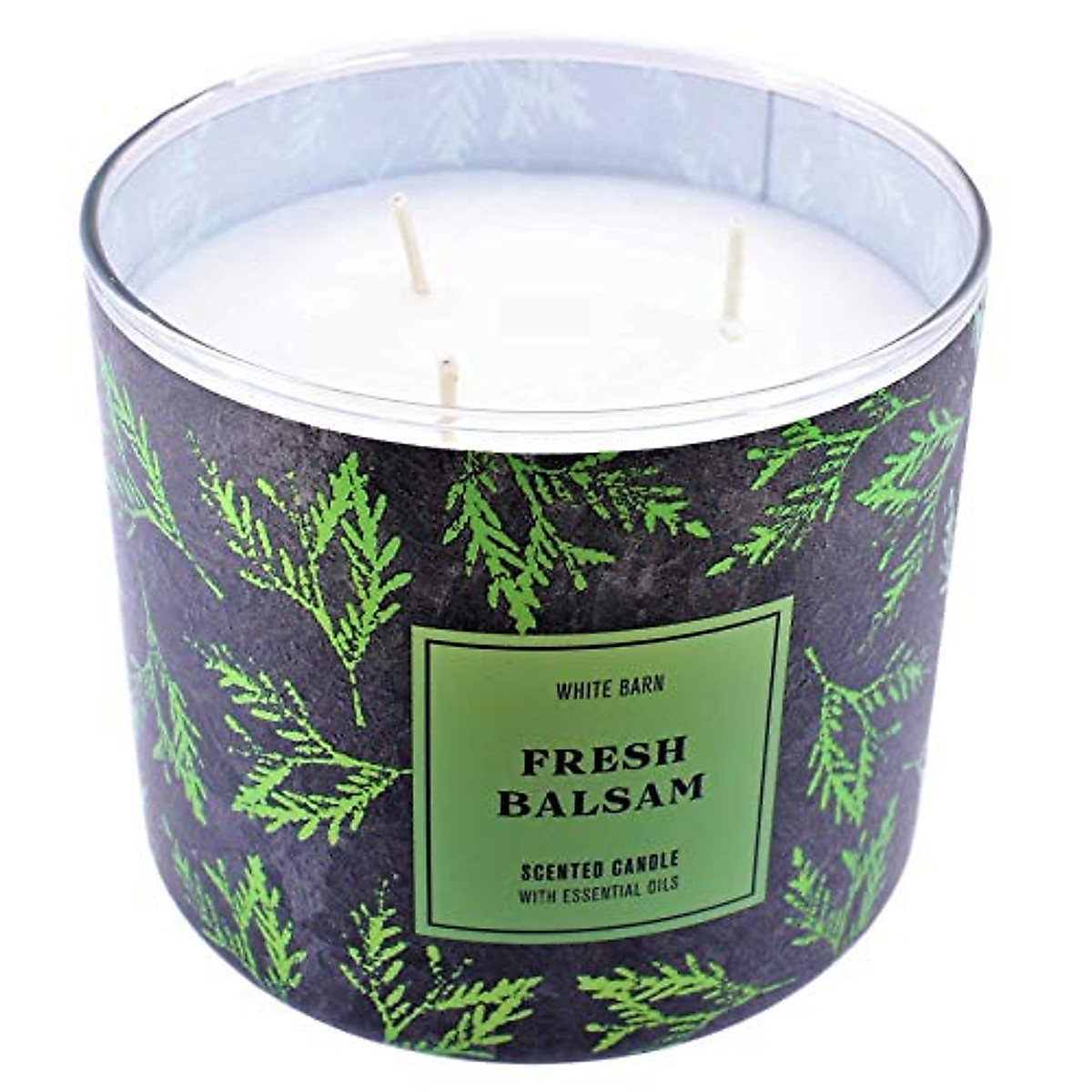 White Barn Bath & Body Works Fresh Balsam Scented Candle 3 Wick 14.5OZ