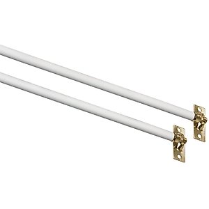 Kenney Sash Rod, White, 21-38"