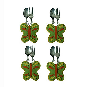 Dollies for End Tables Bag For Kitchen Easter Creative Cutlery Pieces Spoon 4 Bag Fork Kitchen，Dining & Bar Table Chargers