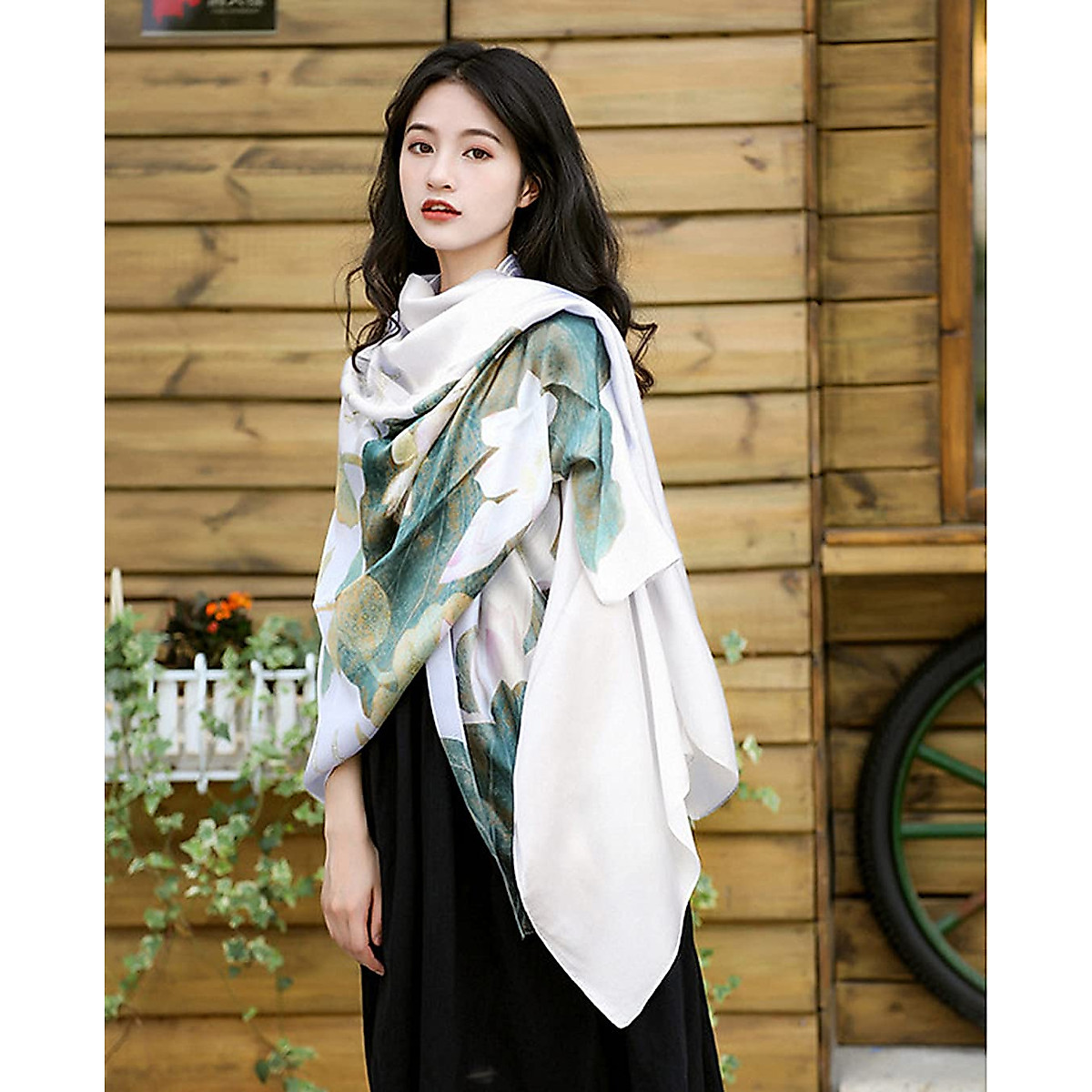YMXHHB Fashion Scarves Scarf Silk Feeling Scarves Long Lightweight Sunscreen Shawls for Women (Y20)