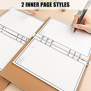 SUPHIKE Reusable Notebooks - Stone Paper Waterproof Spiral Notebooks, A5 Wirebound Ruled Sketch Book Notepad Diary Memo Planner with 1 Erasable Pen & 1 Microfiber Cloth Included (9.05''×6.69'')