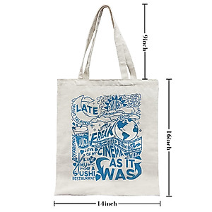 MUUMZI Singer Inspired Song Idea Gift Music Tote Bag, Idea Gift Women Canvas Tote Bag Gift for Fan, Reusable canvas tote Bags, Tote Bags for Birthday Gifts