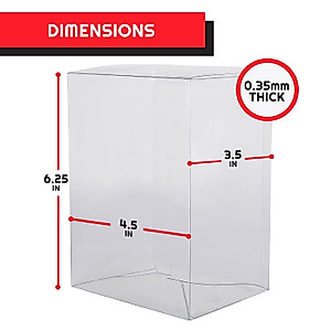 20 Pack Funko Pop Protector Display Case - Soft Plastic Protective Box Case to Keep Your Collection in Mint Condition - Showcase Your Collection with Durable, Clear Protectors