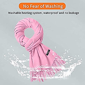 Electric Heated Scarf Women USB Heating Scarf with Neck Heating Pad Washable Shawl Soft Warm Neck for Men