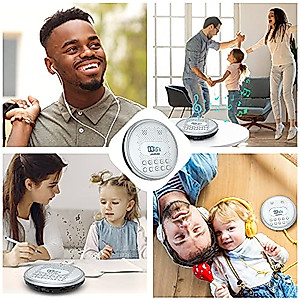 CD Player Portable, ARAFUNA Rechargeable Portable CD Players for Car with Speakers, Anti-Skip Walkman CD Player with Backlit Button, LCD Display and AUX Cable