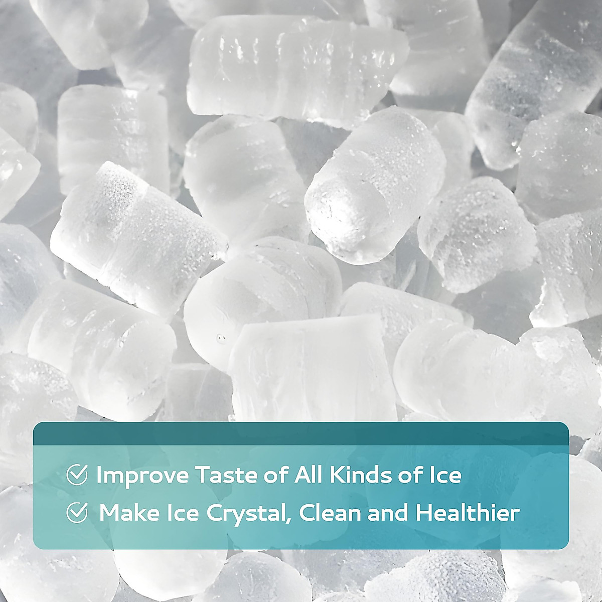 EUHOMY Ice Maker Cleaner & Descaler | 4 Use & Individually Packed | Ice Machine Cleaner with Organic Citric Acid Descaling Powder, Ideal for All Brands