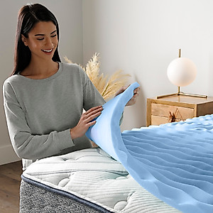 Serta Comfort Zone Cooling Memory Foam Mattress Topper, 1.5 Inch, Twin