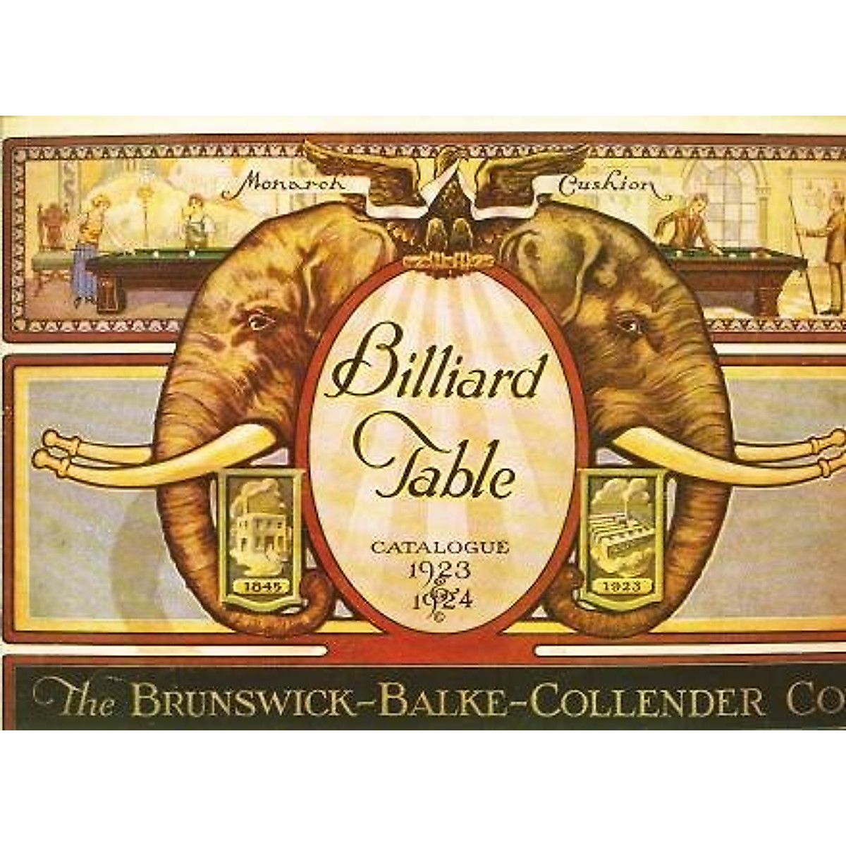 THE BRUNSWICK-BALKE-COLLENDER BILLIARD TABLE CATALOGUE, 1923 & 1924