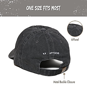 Atticus Poetry Dad Hat for Women (Stay Wild Black) and Cuffed Beanie for Women (Heart Dark Gray) - Unisex Fit, One Size