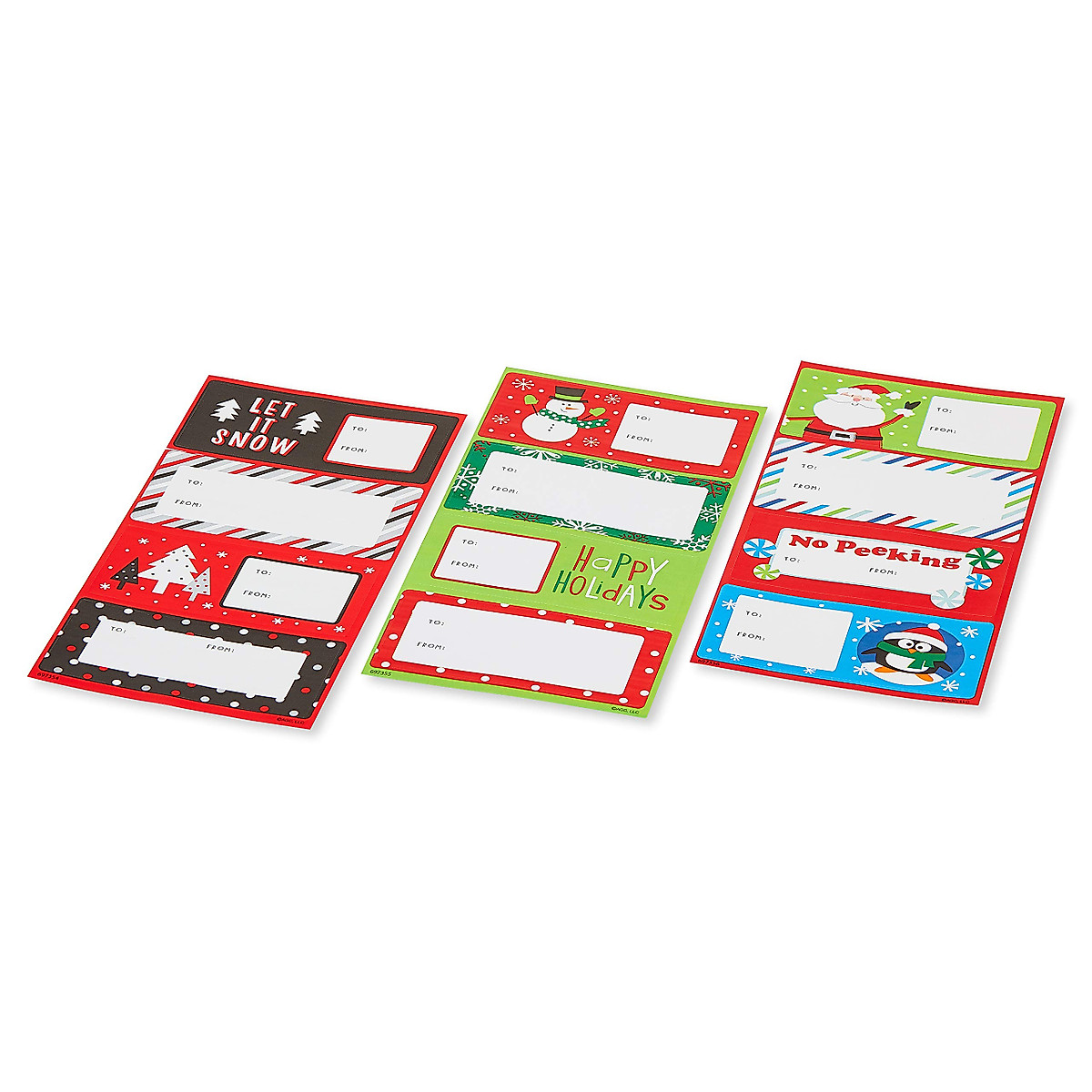 American Greetings 225 sq. ft. Christmas Wrapping Paper Set with Cut Lines, Santa, Stripes, Reindeer, Polka Dots and Snowmen (9 Rolls 30 in. x 10 ft., 60 Gift Tags)