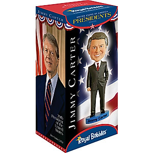 Royal Bobbles Jimmy Carter Bobblehead, Premium Polyresin Lifelike Figure, Unique Serial Number, Exquisite Detail