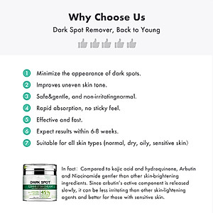 ASHUDAN Dark Spot Remover for Face, Dark Spot Corrector Cream, Sun Spot, Melasma, Freckle, Age spot Removal for Women and Men | Improves Hyperpigmentation - 1.7 Fl Oz