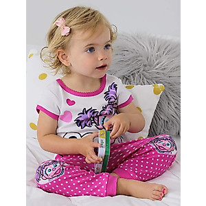 Sesame Street Elmo and Abby Cadabby Girls Pajamas (24 Months, Elmo Abby Pink)