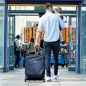 Diono Traverze Luggage-Style Travel Stroller, Black Cube