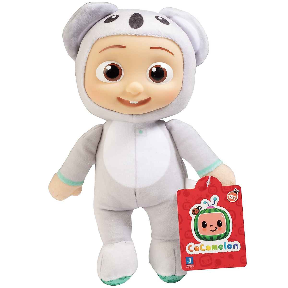 CoComelon 8-Inch JJ Lion & Koala Plush 2-Pack - Officially Licensed Soft & Squishy Stuffed Animal Doll Toys - Gift for Kids, Boys, Girls, Toddlers, Preschoolers - Ages 1-3 - Set of 2