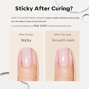 modelones Builder Nail Gel, 7-in-One Clear Gel Builder for Nail Thickening, LED Nail Lamp Cured Hard Gel Nail Strengthener Extension Gel Base Rhinestone Nail Glue Gel in a Bottle