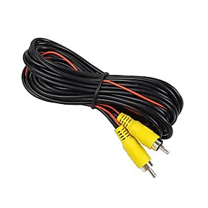 Yasoca RCA Male to Male Plug Car Reverse Reversing Rear View Parking Backup Camera Video Audio Extension Cable with Detection Trigger Wire 10 Meters 32ft