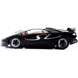 Maisto 1:18 Scale Lamborghini Diablo SV Diecast Vehicle, Black and White (31844BK)