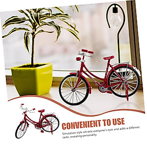 Garneck 1/10 Scale Bike Model Mini Model Bike Ornament Bike Toy Toy Bike Finger Bicycles Model Classical Bike Toy