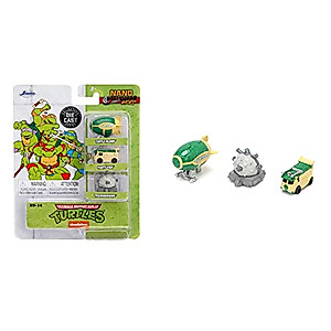 Teenage Mutant Ninja Turtles 1.65" 3-Pack Die-cast Cars, Toys for Kids and Adults