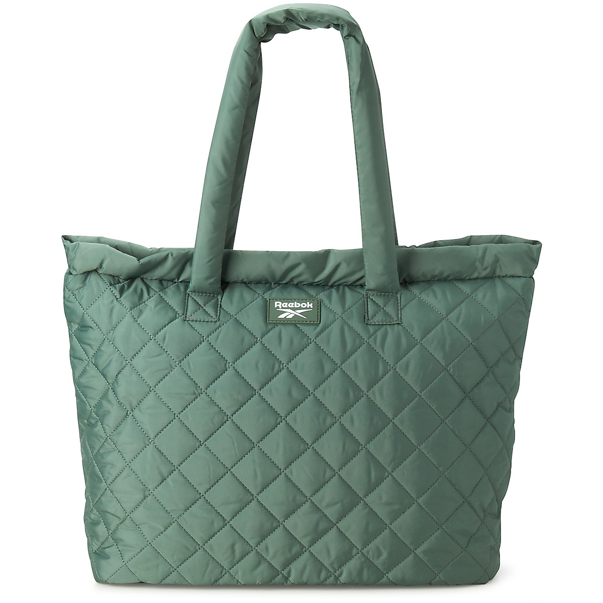 Reebok Women's Puffer Tote Bag - Carry On Sports Gym Shoulder Bag - Lightweight Casual Purse, Size ONE SIZE, Trek Green