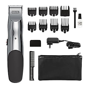 Wahl Cordless Rechargeable Beard Trimmer for Men with Self-Sharpening Blades, Travel Lock, & 14 Cutting Lengths – Model 9916-4301V