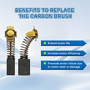 4pack N398321 Carbon Brushes for DEWALT DWP849 DWP849X DWP849X-B3 DWP849X-BR N398327 N103592 N088403 Power Tool Accessories