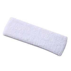 YOUAO Outdoor Sports Sweat-Absorbing Headband Hair Band Men's and Women's Stylish Fitness Yoga Headband,White
