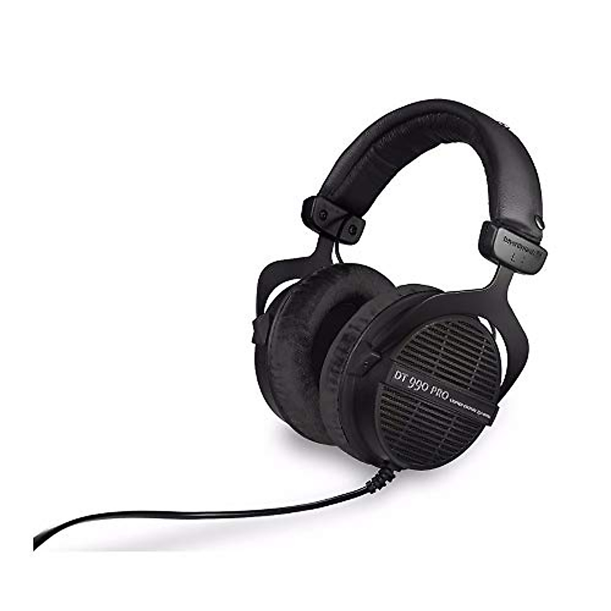 beyerdynamic DT 990 PRO Studio Headphones (Ninja Black, Limited Edition) Bundle with Hard Shell Headphone Case (2 Items)