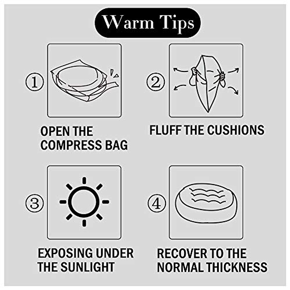 Tiita Outdoor Cushions Square Floor Pillow Thicken Tufted Seat Pad Large Floor Cushion for Yoga Meditation Living Room Balcony Office Patio, Set of 2, 22x22 Inch, Grey