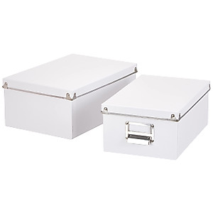 Zeller 17951 5-Piece Box Set Cardboard, White