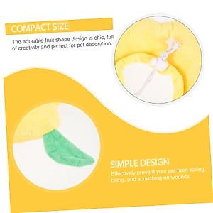 Kisangel 5pcs Cat Collar Lint Fruit Neck Circle