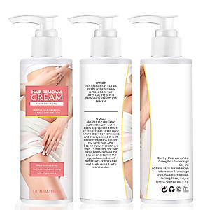 Hair Removal Cream, Lifelj Hair Remover Cream for Women and Men,Depilatory Cream,Hair Inhibitor, Skin Friendly Painless for Face, Arm, Leg, Armpit