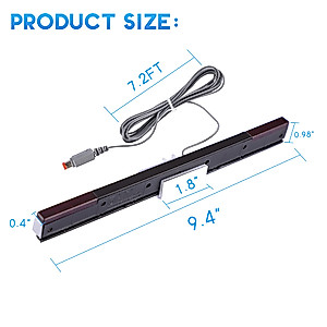 Xahpower 3 in 1 Accessories Bundle Kits for Wii, AC Power Supply Adapter + Wii to hdmi Converter and Wired Infrared Ray Sensor Bar Compatible with Nintendo Wii