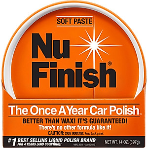 Car Polish by Nu Finish, Better Than Wax Paste Polish for Cars, Trucks, 14 Oz Each