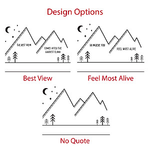 AVITO Personalized Motivational Mountain 22oz Tumbler - Laser Engraved - Vacuum Insulated - Stainless Steel