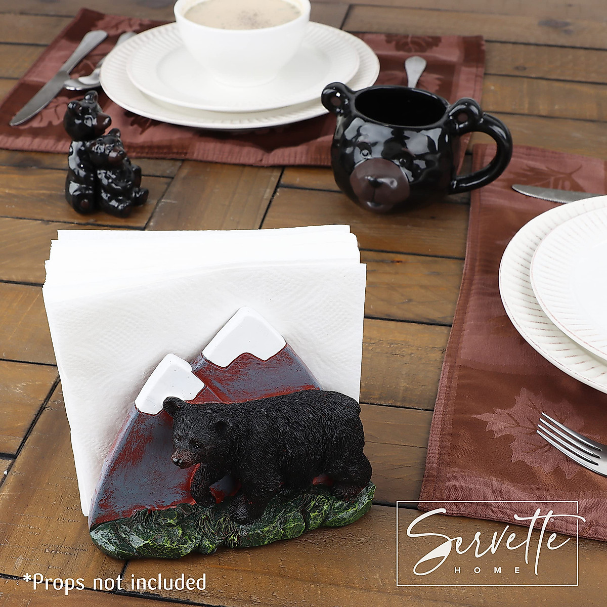 Rustic Napkin Holders for Kitchens - Bear Mountains