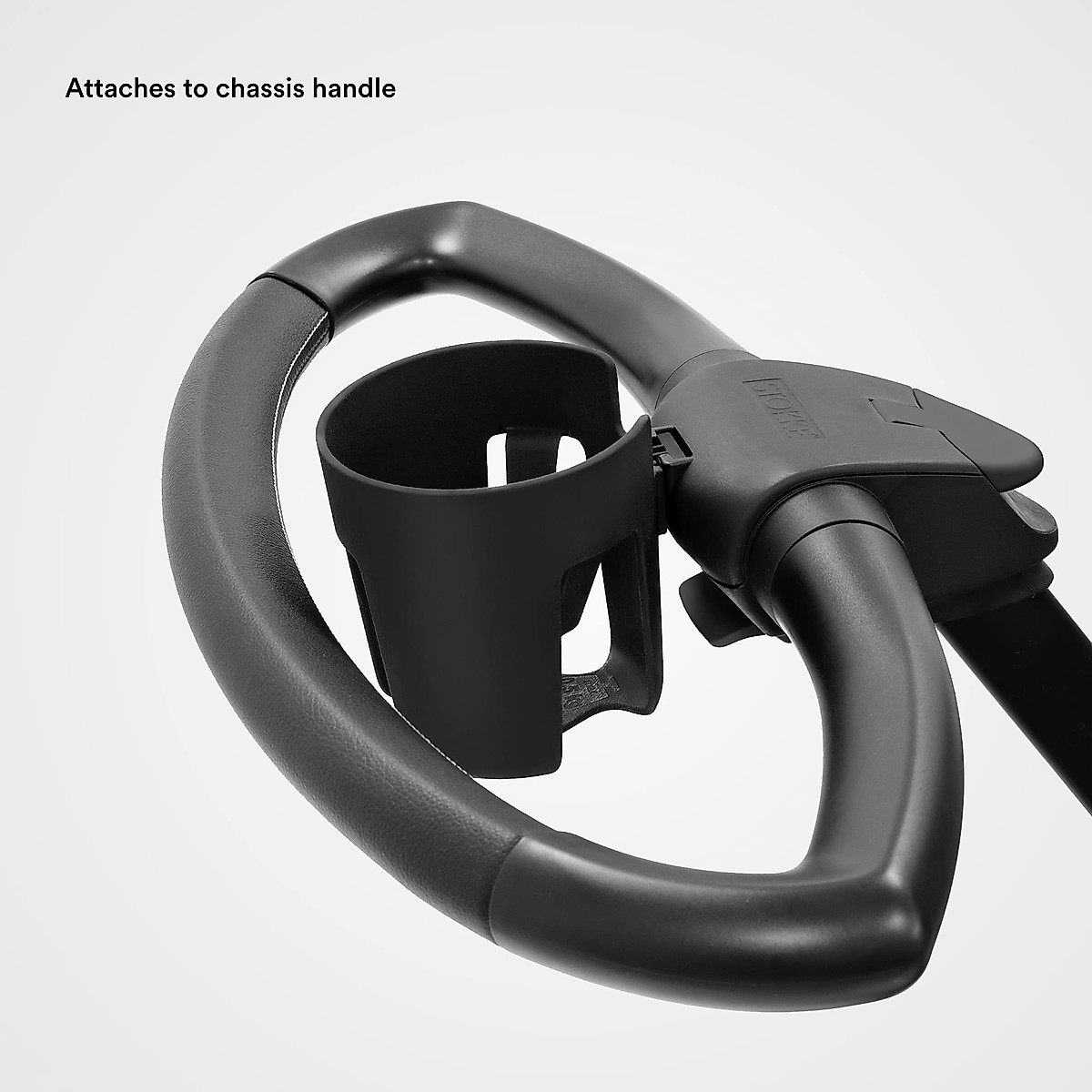 Stokke Stroller Cup Holder, Black - Compatible with Stokke Xplory X, Trailz & Beat Strollers + Stokke Flexi Bath Stand