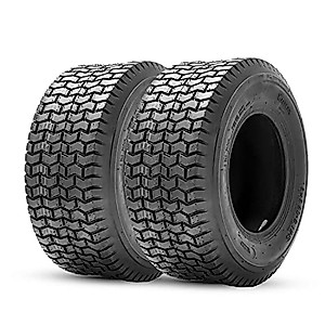 HALBERD 2PCS 16x6.50-8 Lawn & Garden Mower Tires Turf Friendly, 16x6.5-8 Great Traction for Garden Tractors, Walk-behind Mowers, Turf Maintenance Vehicles, Golf Carts, Snowblowers, Utility Vehicles